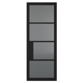 Chelsea Internal Black 4L Tinted Glazed Door